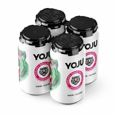 .750 Yoju "Original" Yogurt Infused Cocktail, 7% abv - 4 Pack, 12oz ...